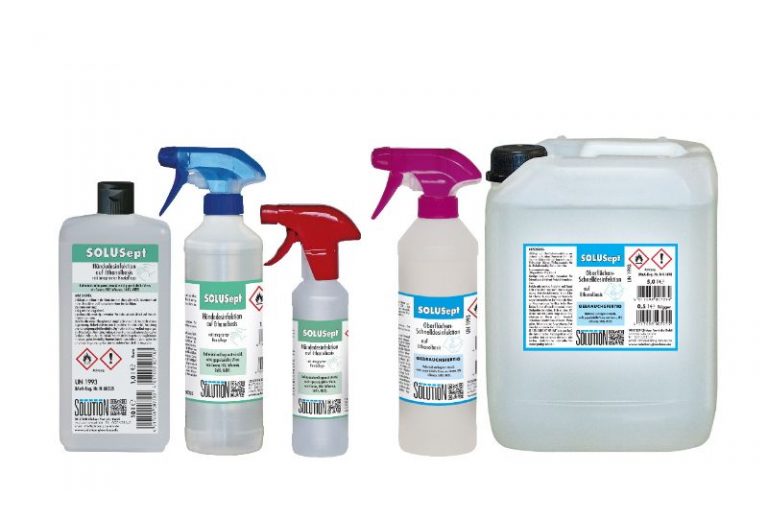 SOLUSEPT HÄNDE- UND OBERFLÄCHEN­DESINFEKTION – SOLUTION Glöckner